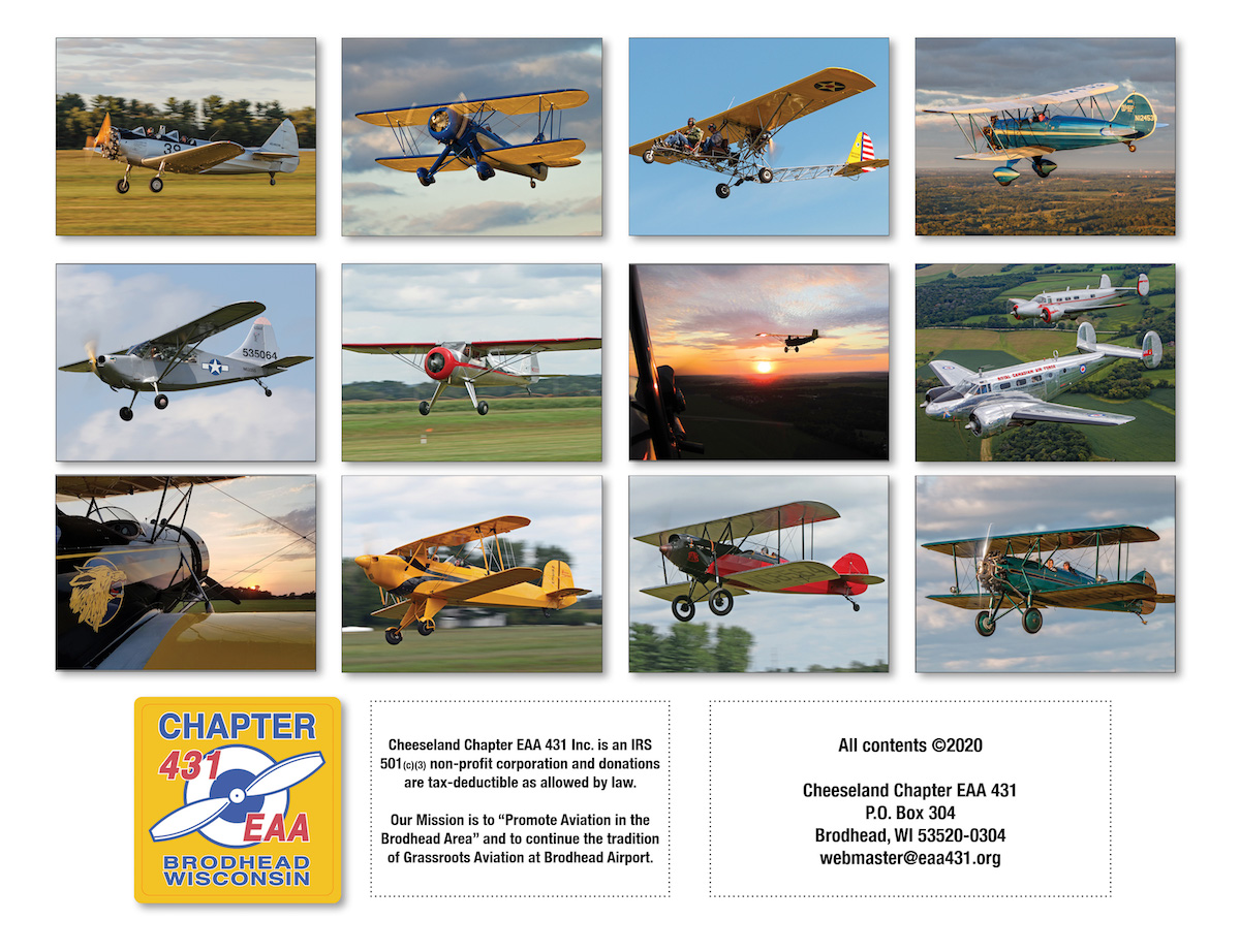 2020 Brodhead Airport Calendars – Cheeseland Chapter EAA 431